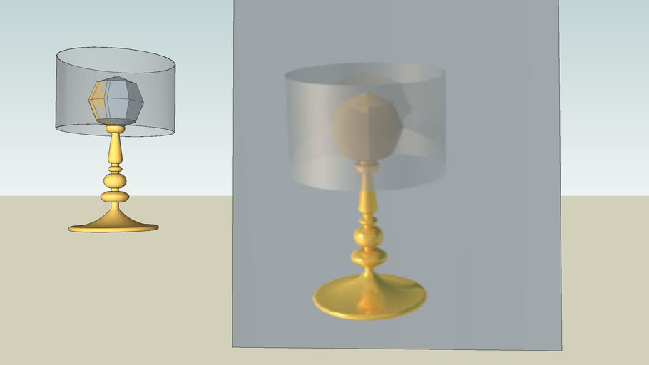 golden lamp | 3D Warehouse