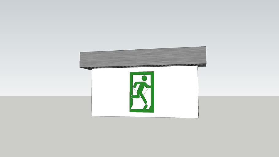Exit sign | 3D Warehouse