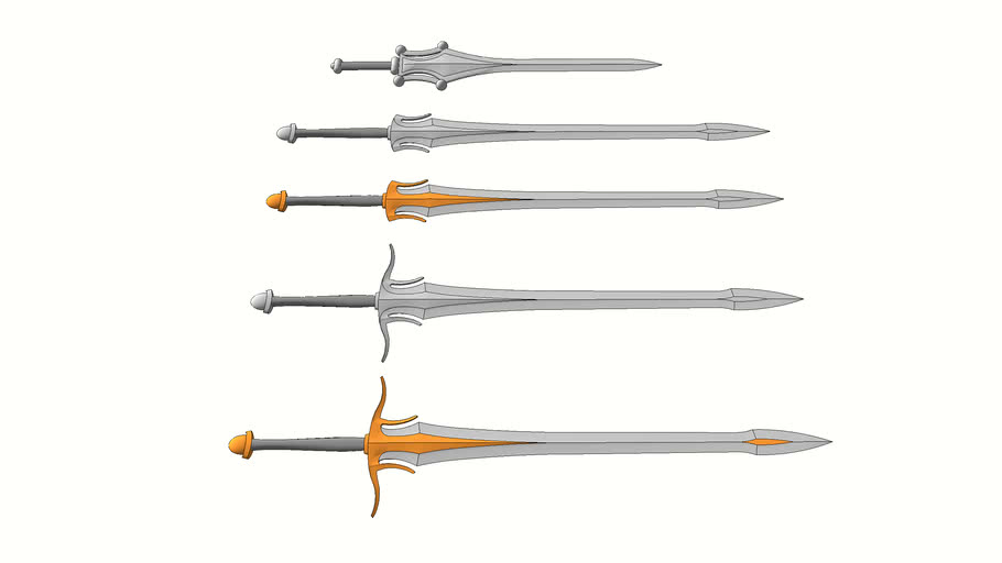 Shadiversity He Man Power swords | 3D Warehouse