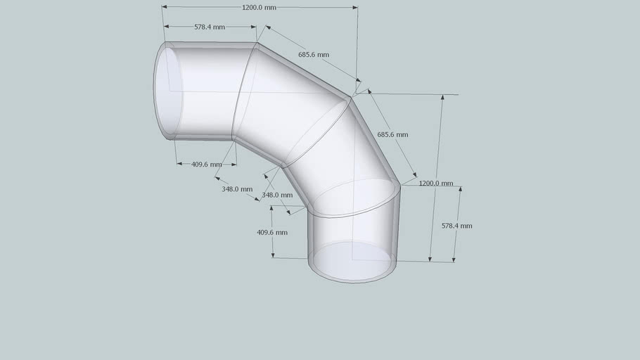 90 grader bend | 3D Warehouse