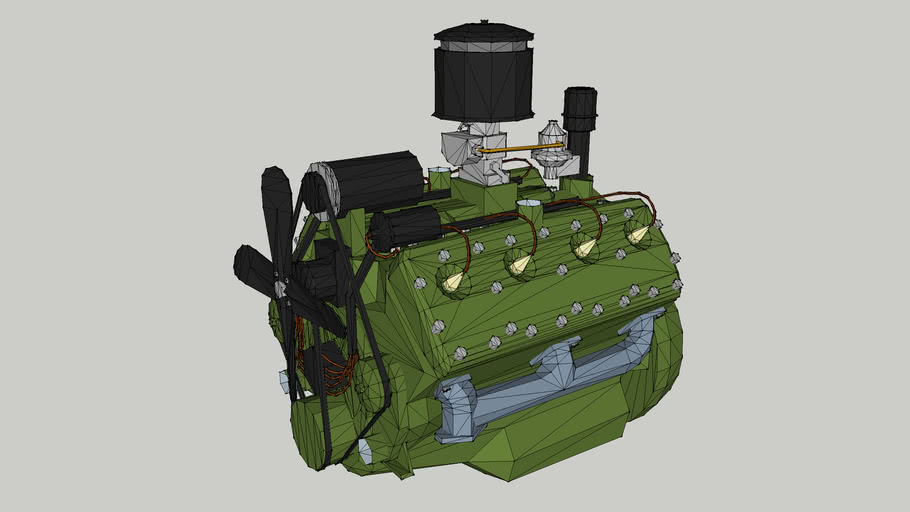 Flathead Ford V8 | 3D Warehouse