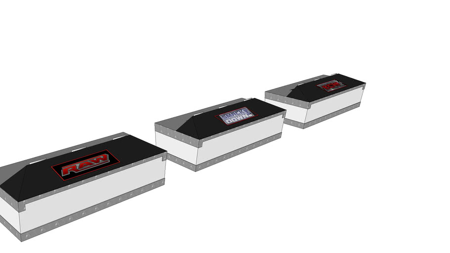 WWE RAW,SMACKDOWN & ECW COMMENTARY TABLES | 3D Warehouse