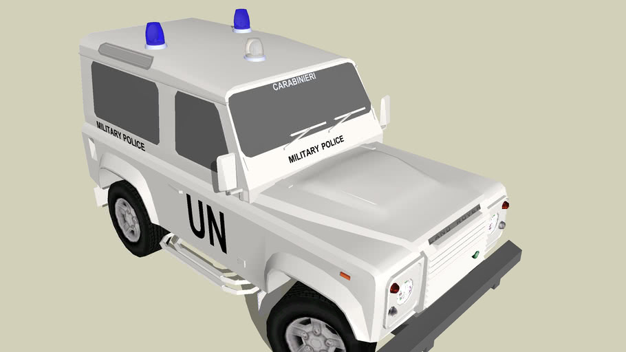 UN livery Carabinieri Defender 90 | 3D Warehouse