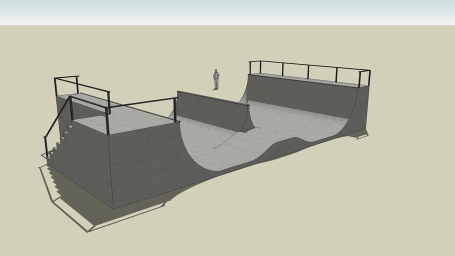 Halfpipe with Spine | 3D Warehouse
