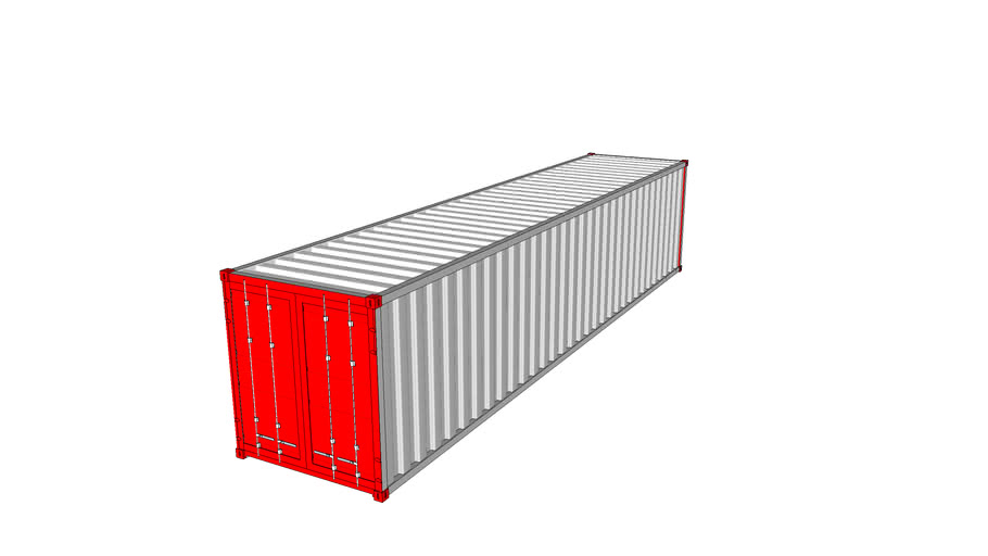 40 f container | 3D Warehouse
