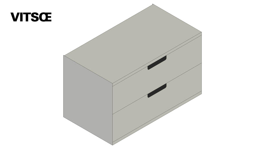 Cabinet Two Drawers 65 5 X 36cm 26 14 1 4 Warehouse