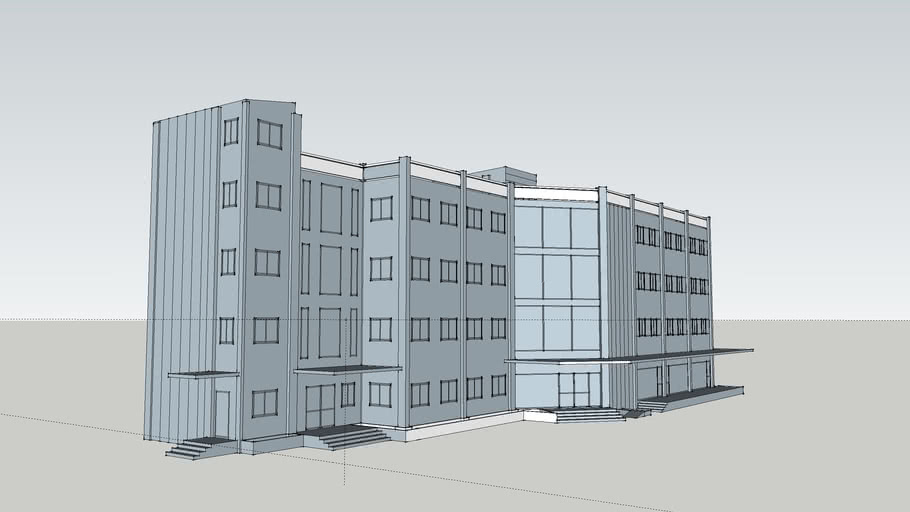 four storey irregular building | 3D Warehouse