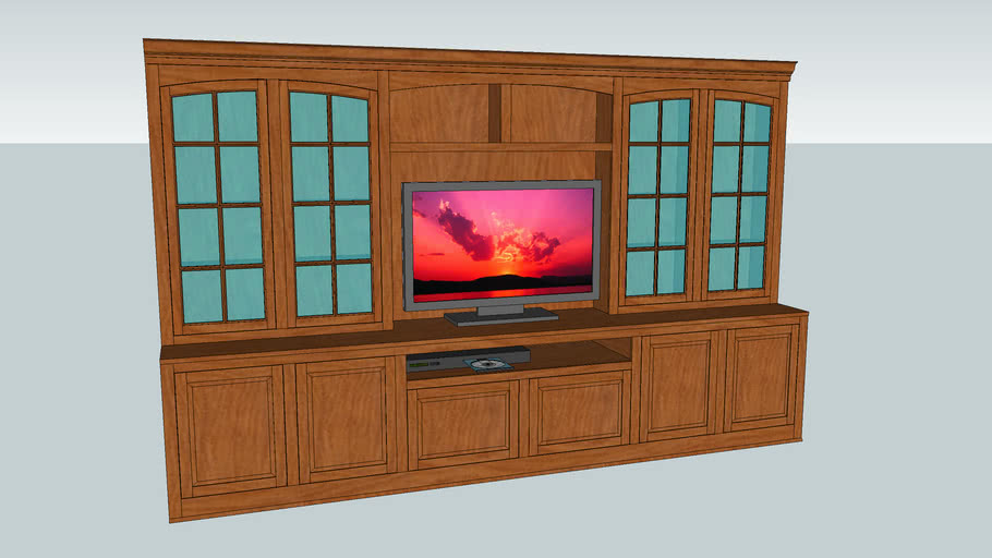 Cherry Wall Unit | 3D Warehouse