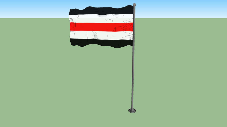 Flag used during the German colonial rule (1878-1894) | 3D Warehouse