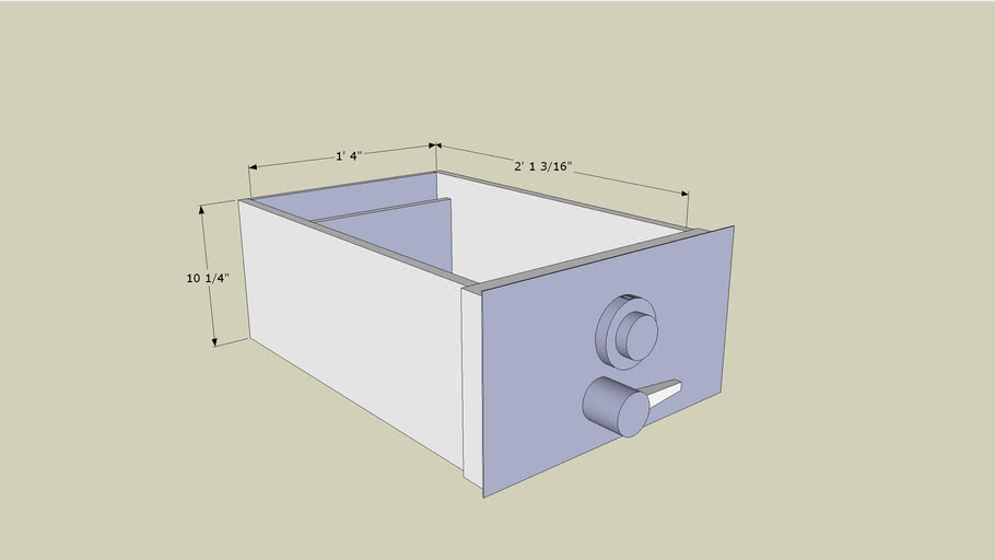 SAFE - CLASSIFIED MATERIAL CONTAINER DRAWER | 3D Warehouse