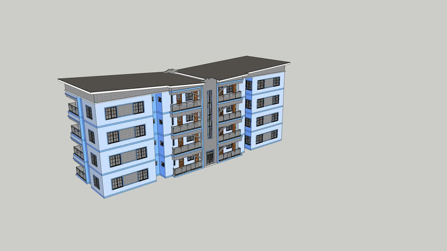 8 units of 3 bedroom flats | 3D Warehouse