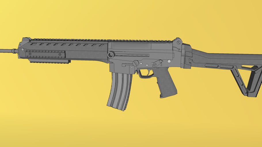 Imbel IA2 (2013) Brazilian Rifle | 3D Warehouse