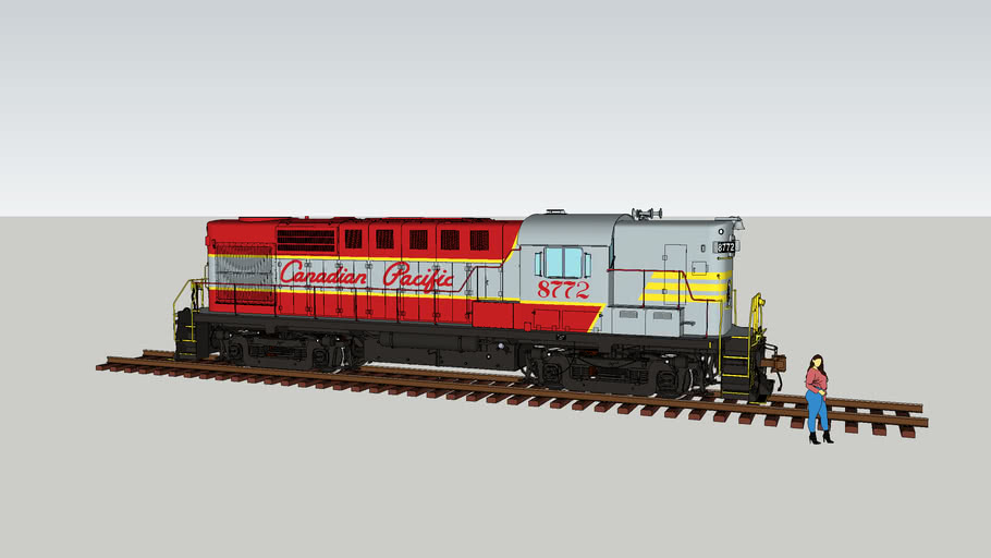 ALCO MLW RS18 Canadian Pacific 8772 | 3D Warehouse