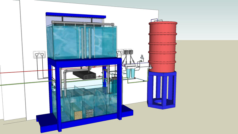Aquarium with sump | 3D Warehouse