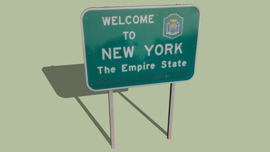 Welcome Sign New York State | 3D Warehouse