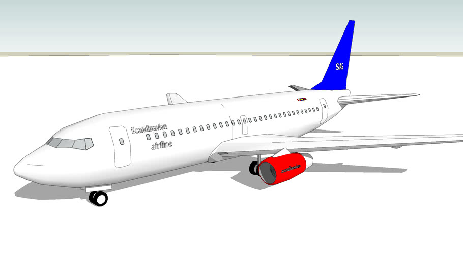 SAS boeing 737. | 3D Warehouse