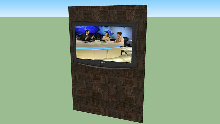 Tv 40 polegas com estante | 3D Warehouse