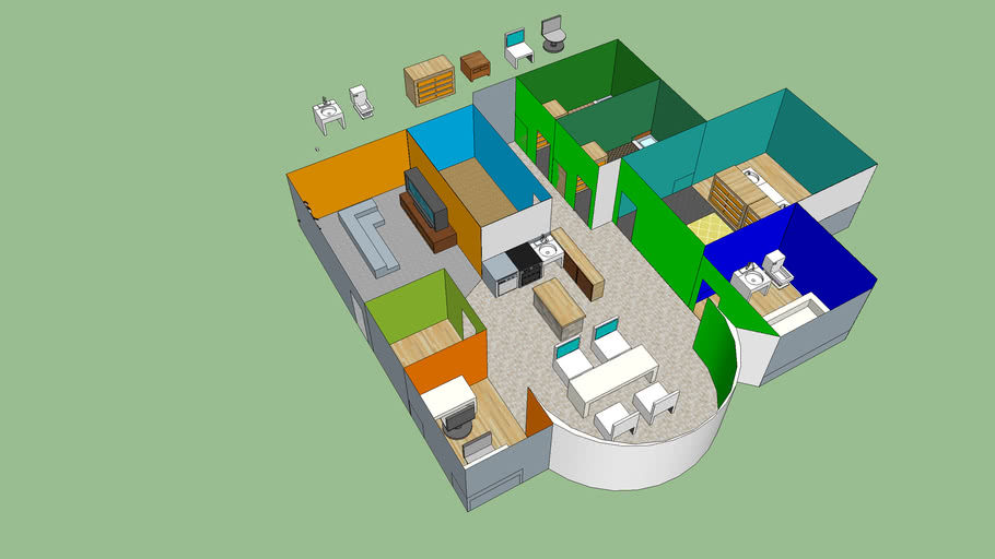 20% Project Indoor Model | 3D Warehouse