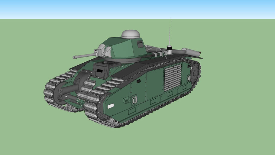 Char B1 Bis | 3D Warehouse
