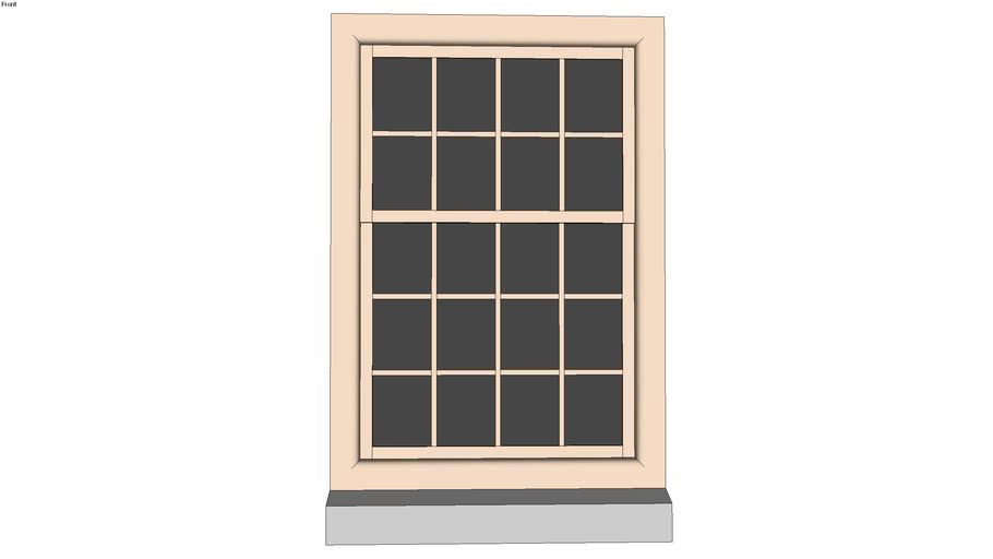Offset Double Hung Window | 3D Warehouse