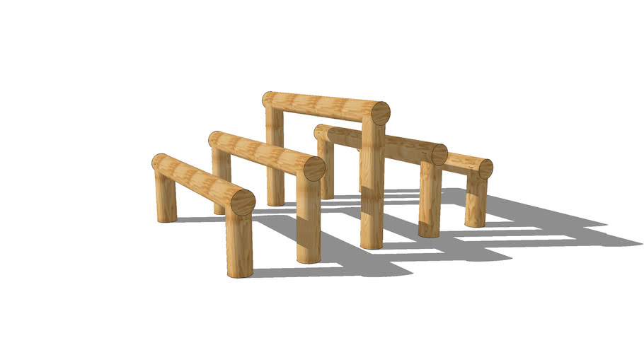 Log Hurdles Obstacle | 3D Warehouse