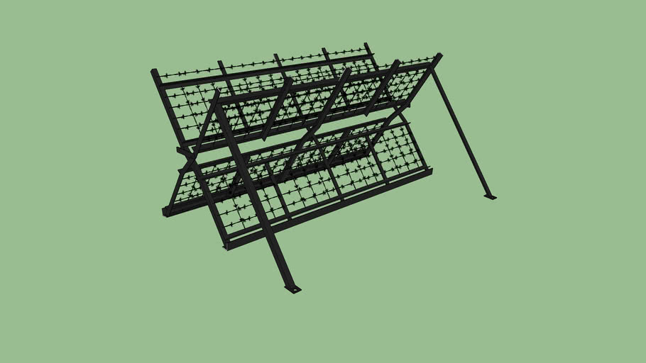 barbed wire barricade | 3D Warehouse