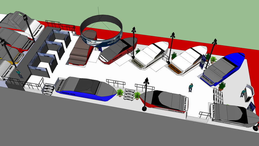 Atlanta Marine - 2014 Atlanta Boat Show Layout | 3D Warehouse