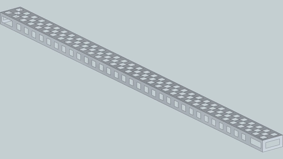 VEX 2x1 Chassis Rail | 3D Warehouse