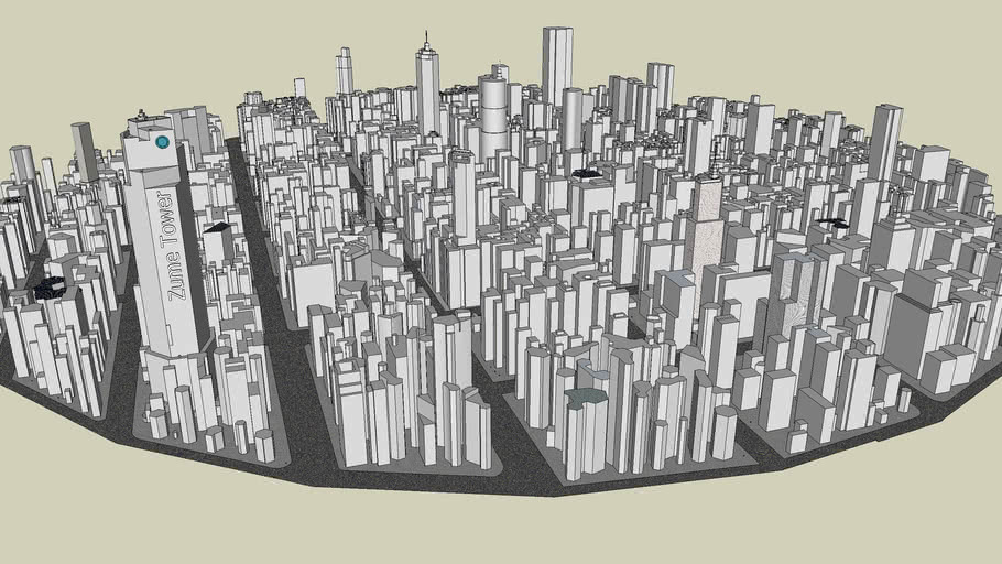 simple sketchup city | 3D Warehouse