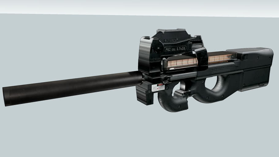 FN P90 Silenced | 3D Warehouse