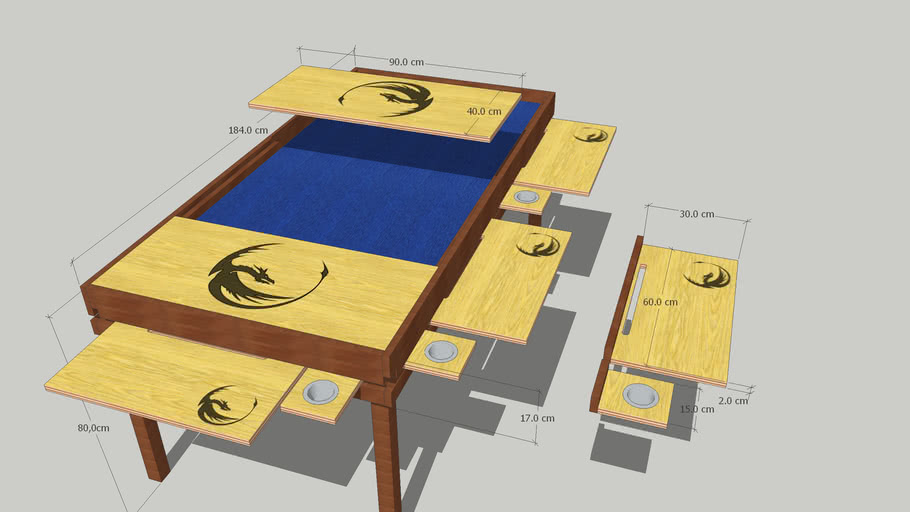 Boardgames Table | 3D Warehouse