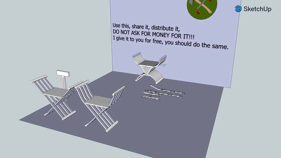 chair Roman campaign variants | 3D Warehouse