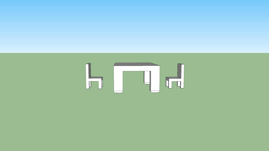 Basic Chairs and Table | 3D Warehouse