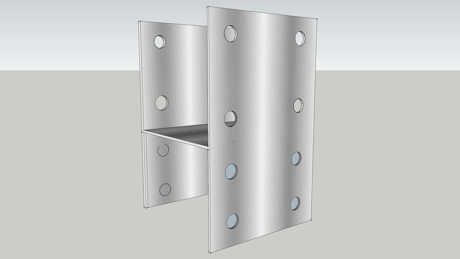 4 x 4 beam to post gusset | 3D Warehouse