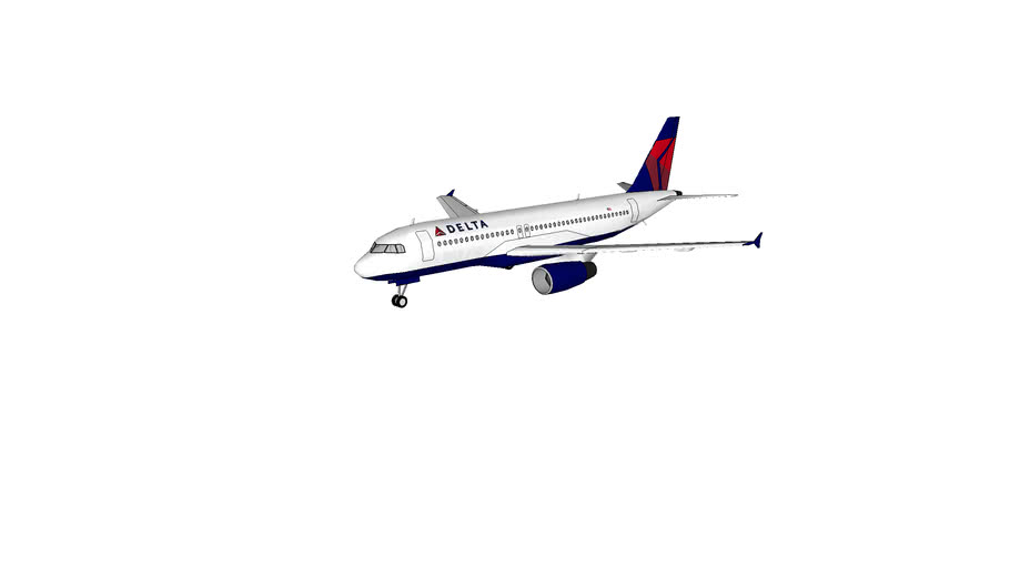 Delta A320 | 3D Warehouse