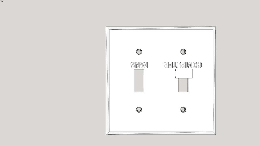 Custom Switch Plate | 3D Warehouse
