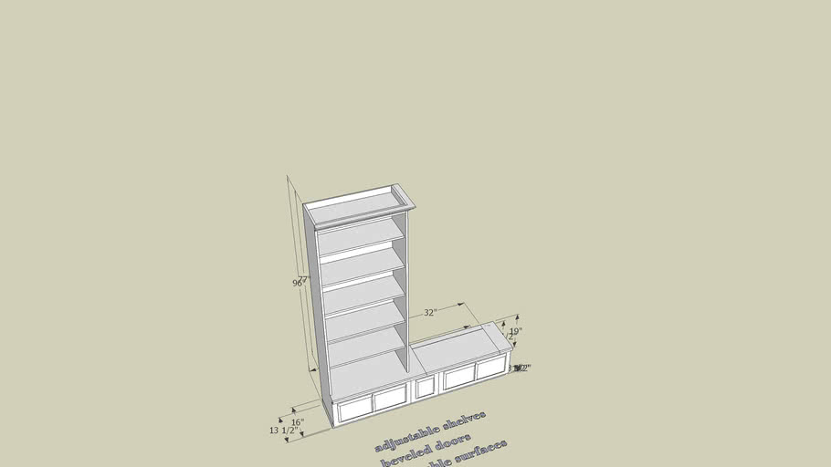 Window seat built ins | 3D Warehouse