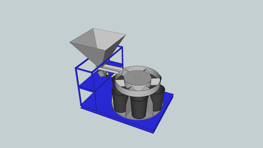 Rotary Sample Divider 450kg x 6 | 3D Warehouse