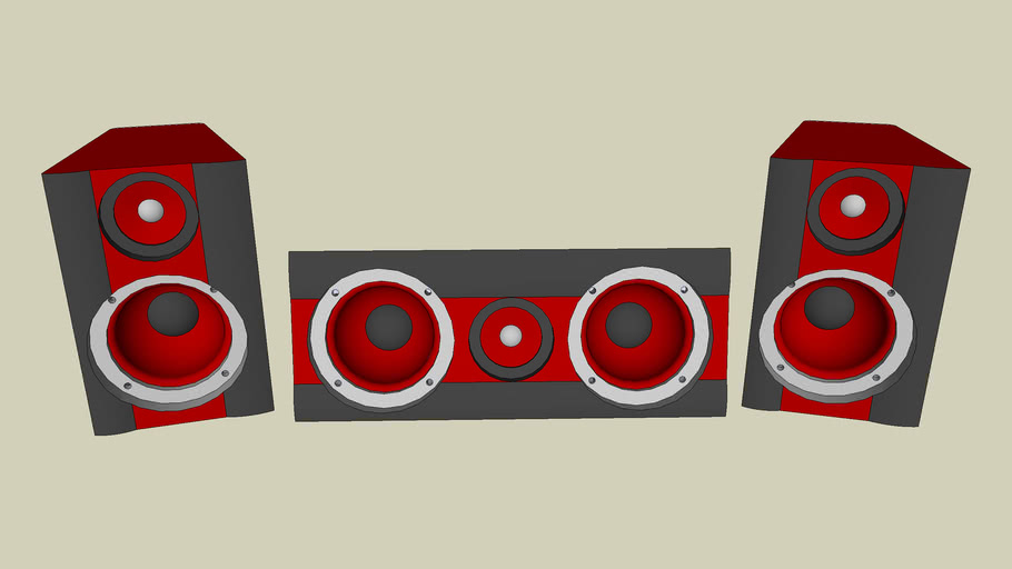 Subwoofer and speaker trunk kit | 3D Warehouse