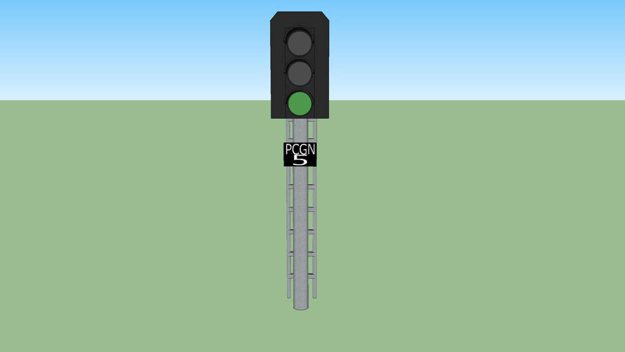 Train Signal (green light) #5 | 3D Warehouse