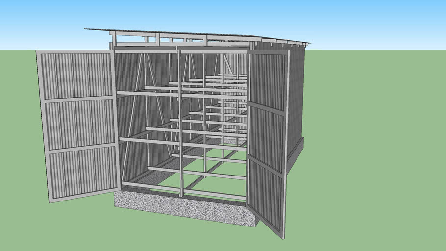 Gudang Baja Ringan | 3D Warehouse