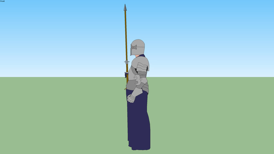 People_2D_Fantasy_Guard_Side | 3D Warehouse