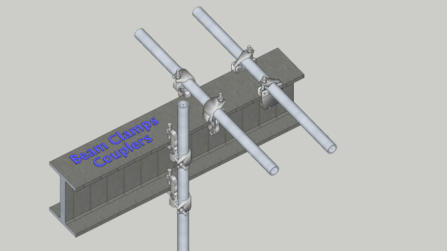 Scaffold Beam Clamp Couplers | 3D Warehouse