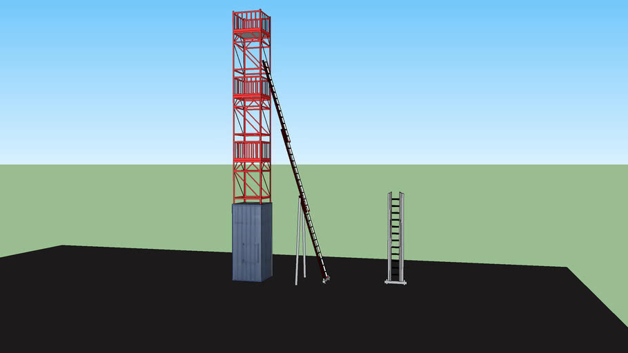 Fire Service 13.5M ladder pack | 3D Warehouse