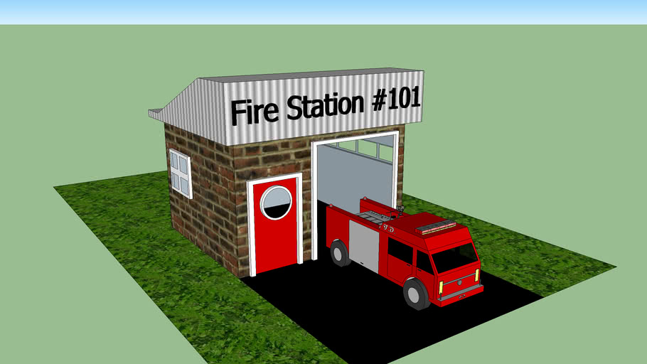 cardboard playhouse - fire house edition | 3D Warehouse