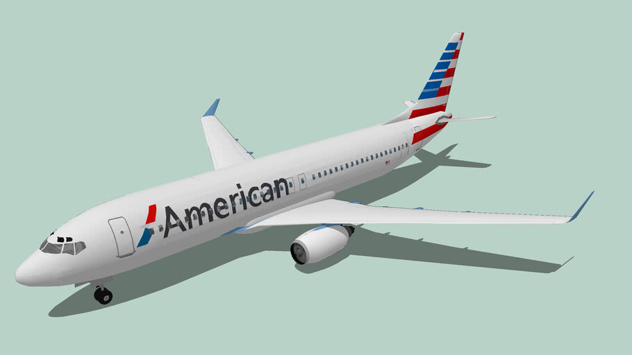 American Airlines (2014) - Boeing 737-800 (738) - With Interior Version ...