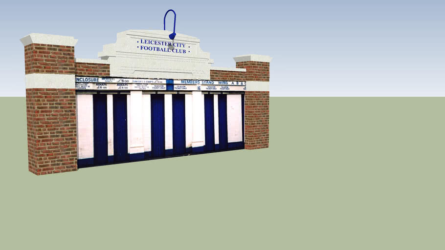 LCFC Main Stand Turnstile - Filbert Street | 3D Warehouse