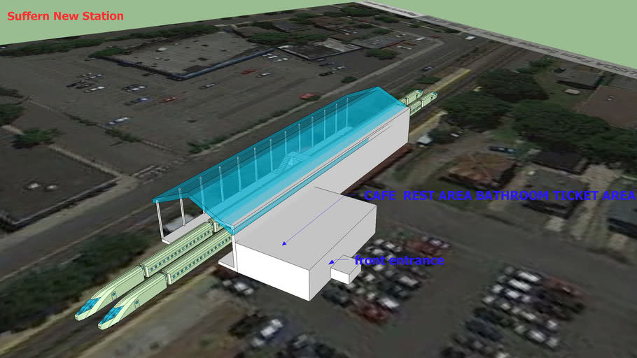 Train Station Skp model RCC | 3D Warehouse