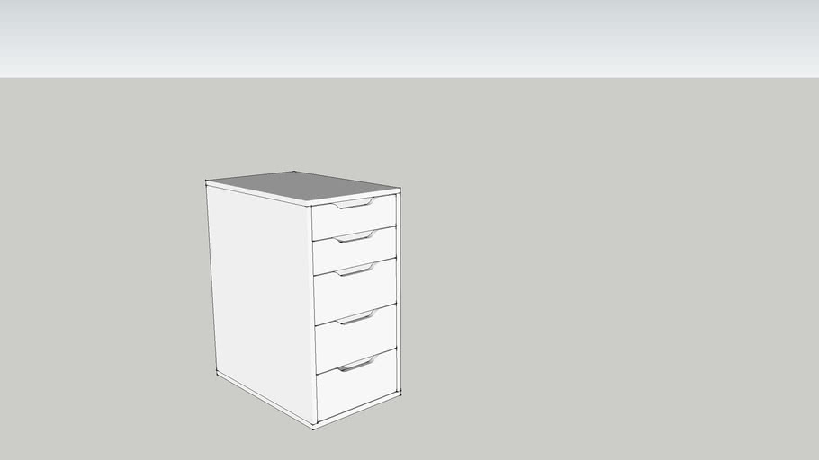 ikea alex drawer | 3D Warehouse
