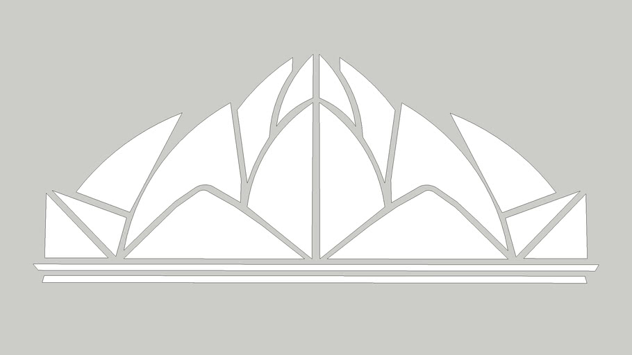 2D India Monuments-Lotus Temple-00 | 3D Warehouse